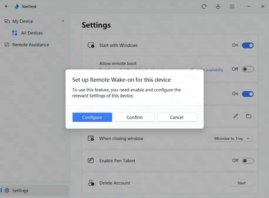 How to Set Up Remote Power-on with StarDesk?